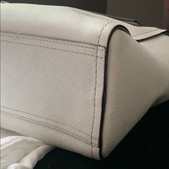 Coach | Bags | Coach Satchel White Mini Riley With Dust Bag | Poshmark